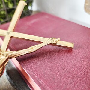 Vintage INRI Metal Crucifix, Gold in Color, 9-7/8 Inches High, Metal ...