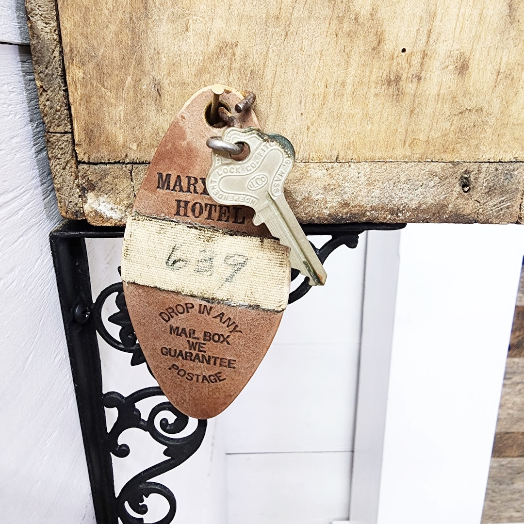 Vintage Hotel Room Key, Maryland Hotel Room Key, Aged, Decor Piece ...