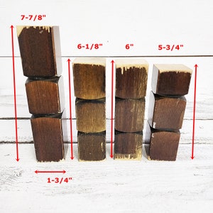 Salvaged MCM Wood Spindle Pieces, Set of Four, Mixed Sizes, Wood ...