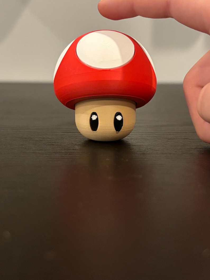 Super Mario Mushroom Fidget Clicker - Etsy