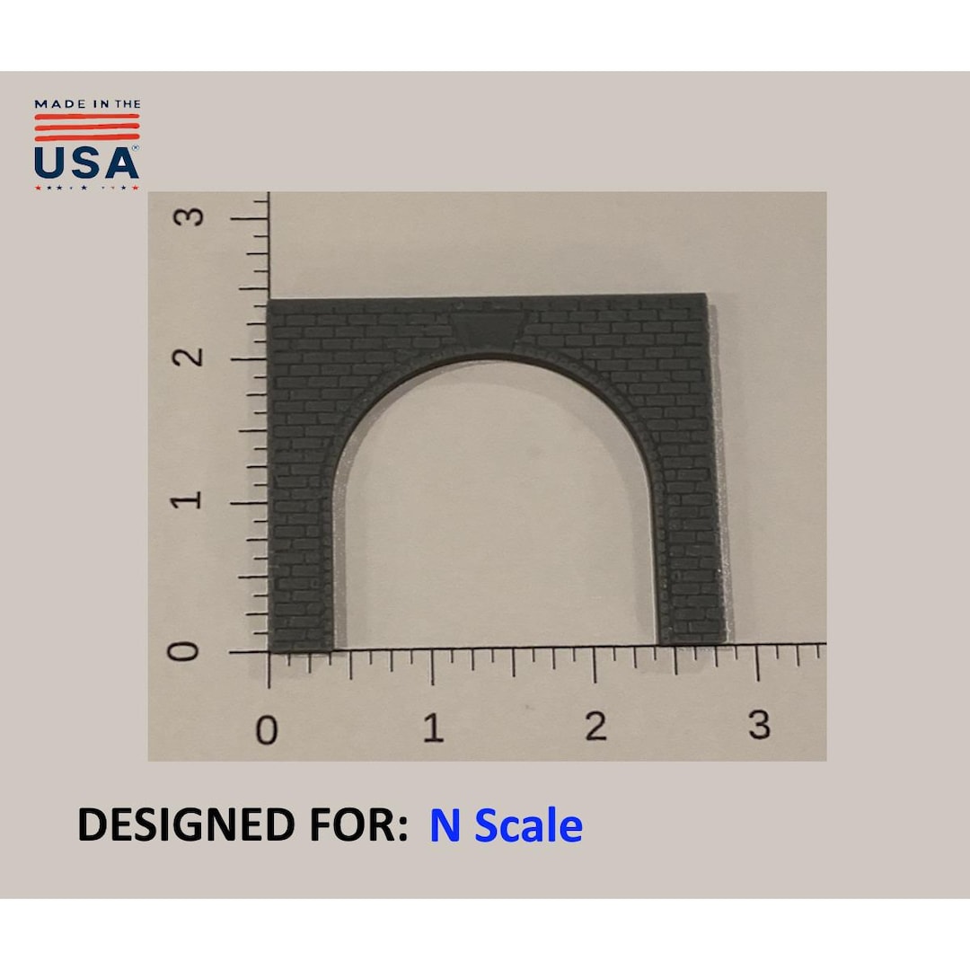 N Scale Stone Single Train Tunnel Portal - N Model Railroad Scenery - Etsy