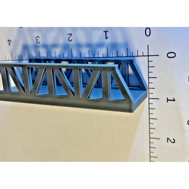 N Scale Truss Bridge - Single Track Model Railroad Scenery - Etsy