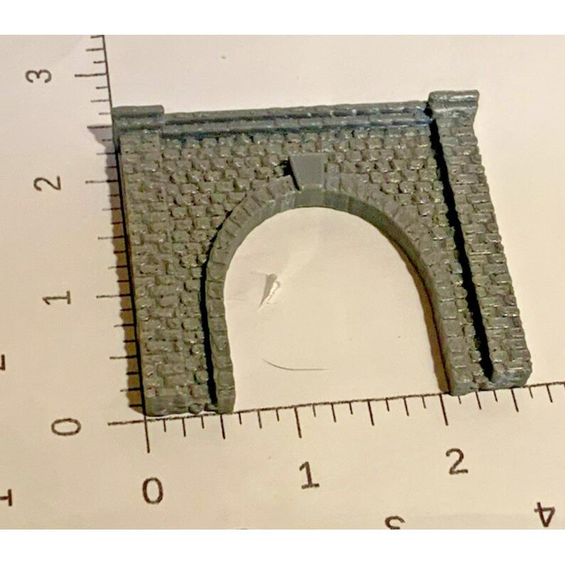 X2 N Scale Stone Single Train Tunnel New Portal - 1:160 Model Railroad ...