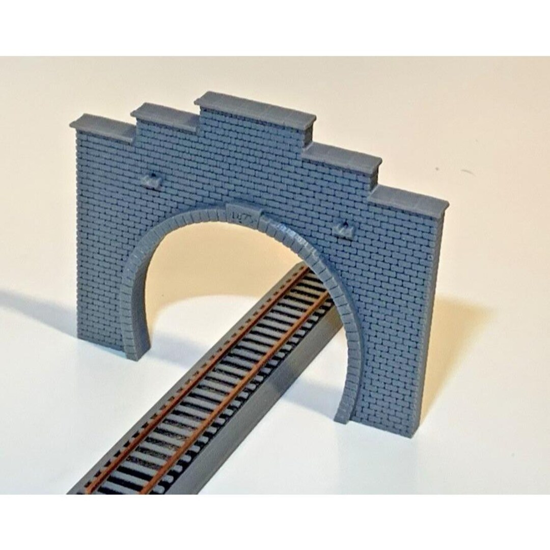N Scale Stone Arch Tunnel Portal – Classic Masonry Brick – Model ...