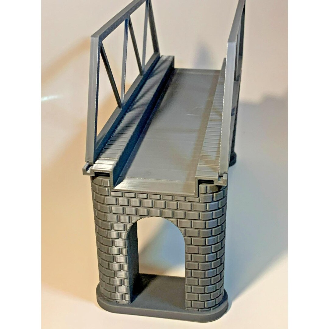 HO Scale Modular X2 Truss Bridge Kit – Model Train Combo 1:87 W/piers ...