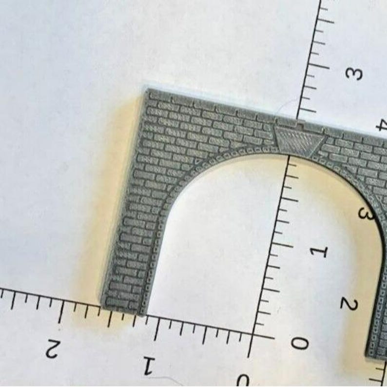 N Scale Brick Double Train Tunnel Portal - N Model Railroad Scenery - Etsy