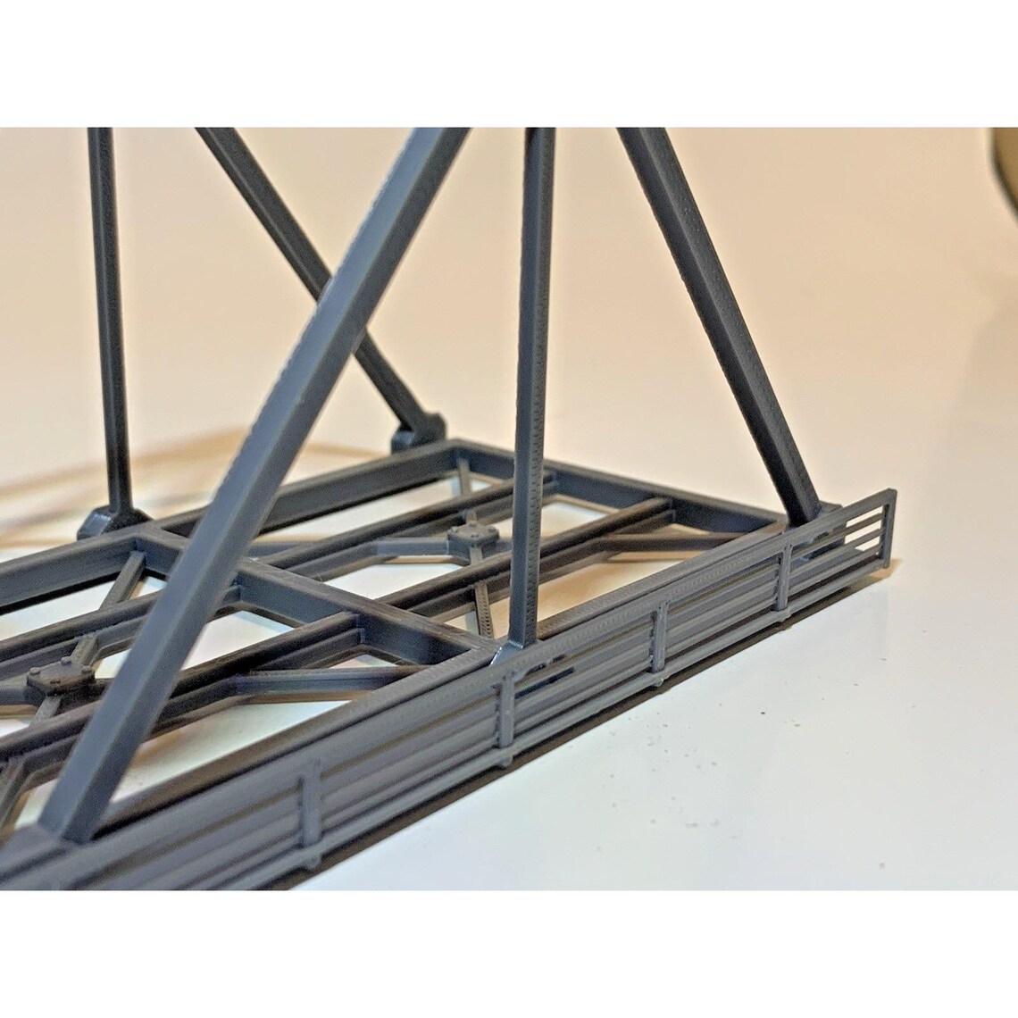 HO Scale Steel Truss Bridge Kit W/ Piers – Single Track Model Railroad ...