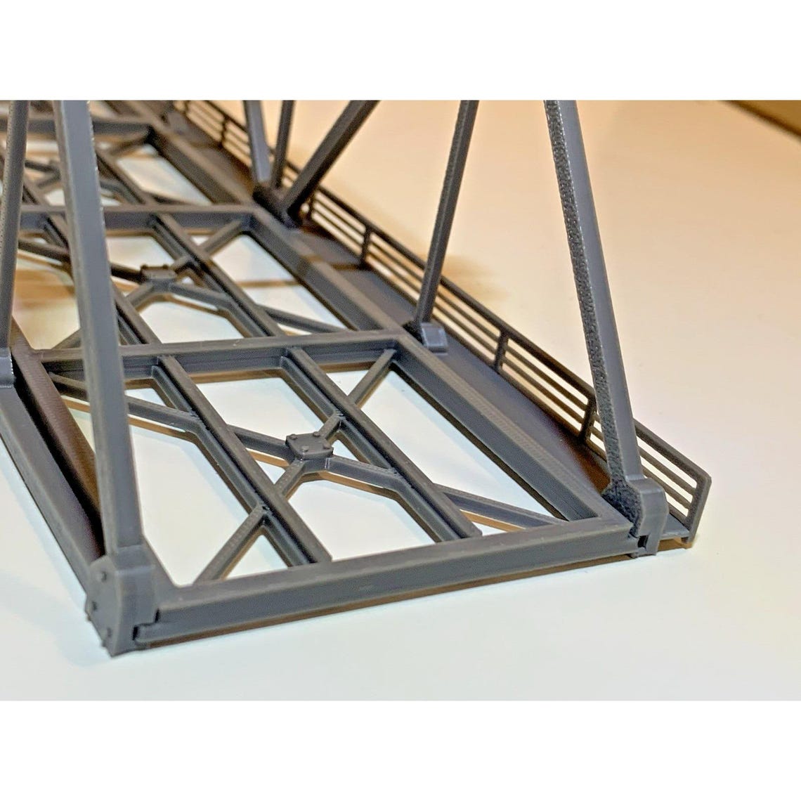 HO Scale Steel Truss Bridge Kit W/ Piers – Single Track Model Railroad ...
