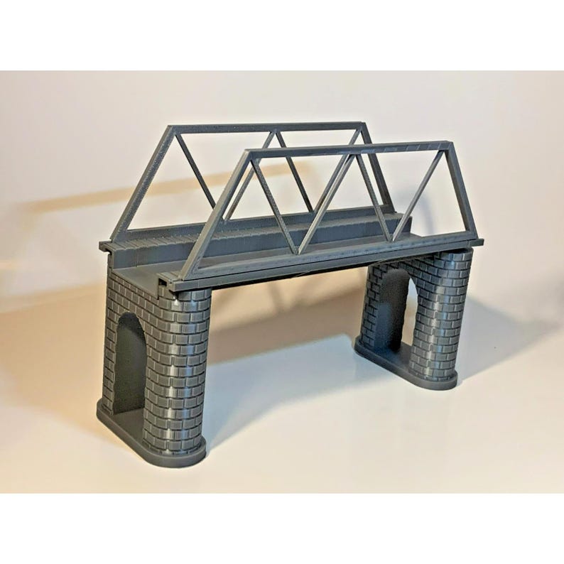 HO Scale Modular Truss Arch Bridge – Model Train Combo 1:87 With Piers ...