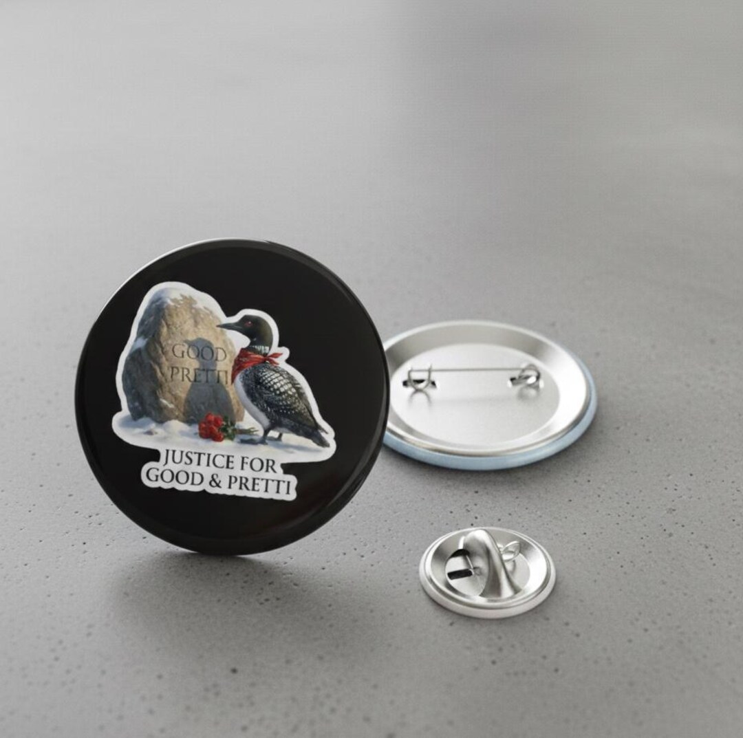 Justice for Good and Pretti Minnesota Rebel Loon Pin 3 Sizes, Abolish ...