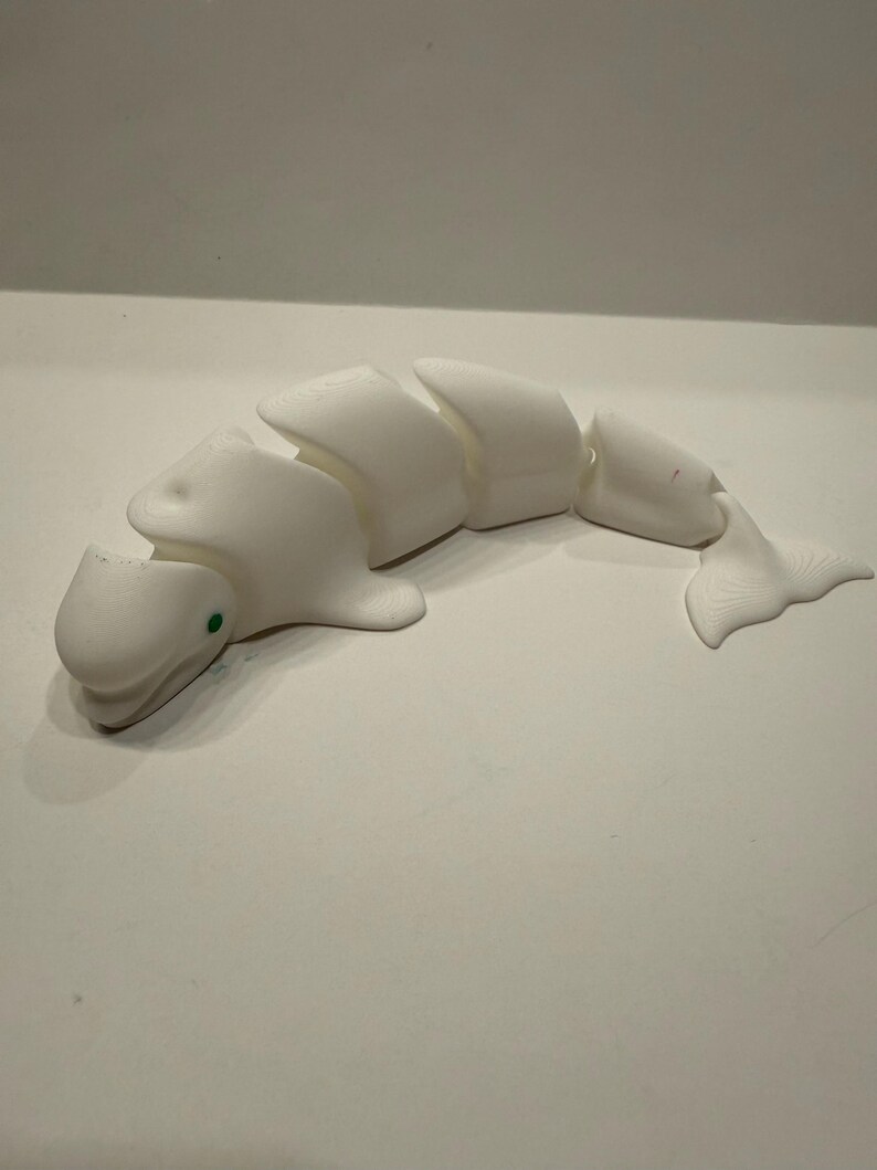 Articulated 3D Print Beluga Whale - Etsy