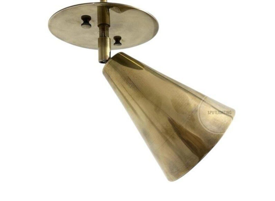 Bress Cone Ceiling Light Mid-century Design Light Indoor and Outdoor ...