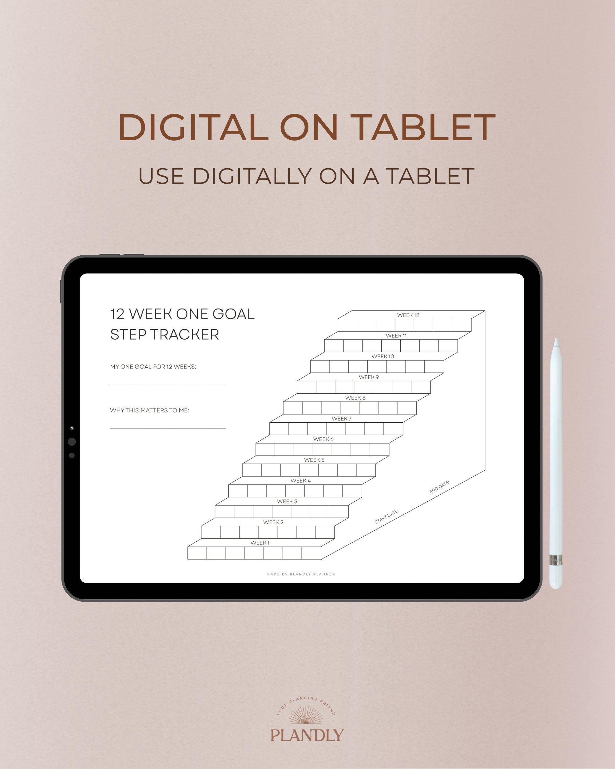 12 Week Habit Tracker Printable: One Goal, Weekly Progress (PDF A4/a5 ...