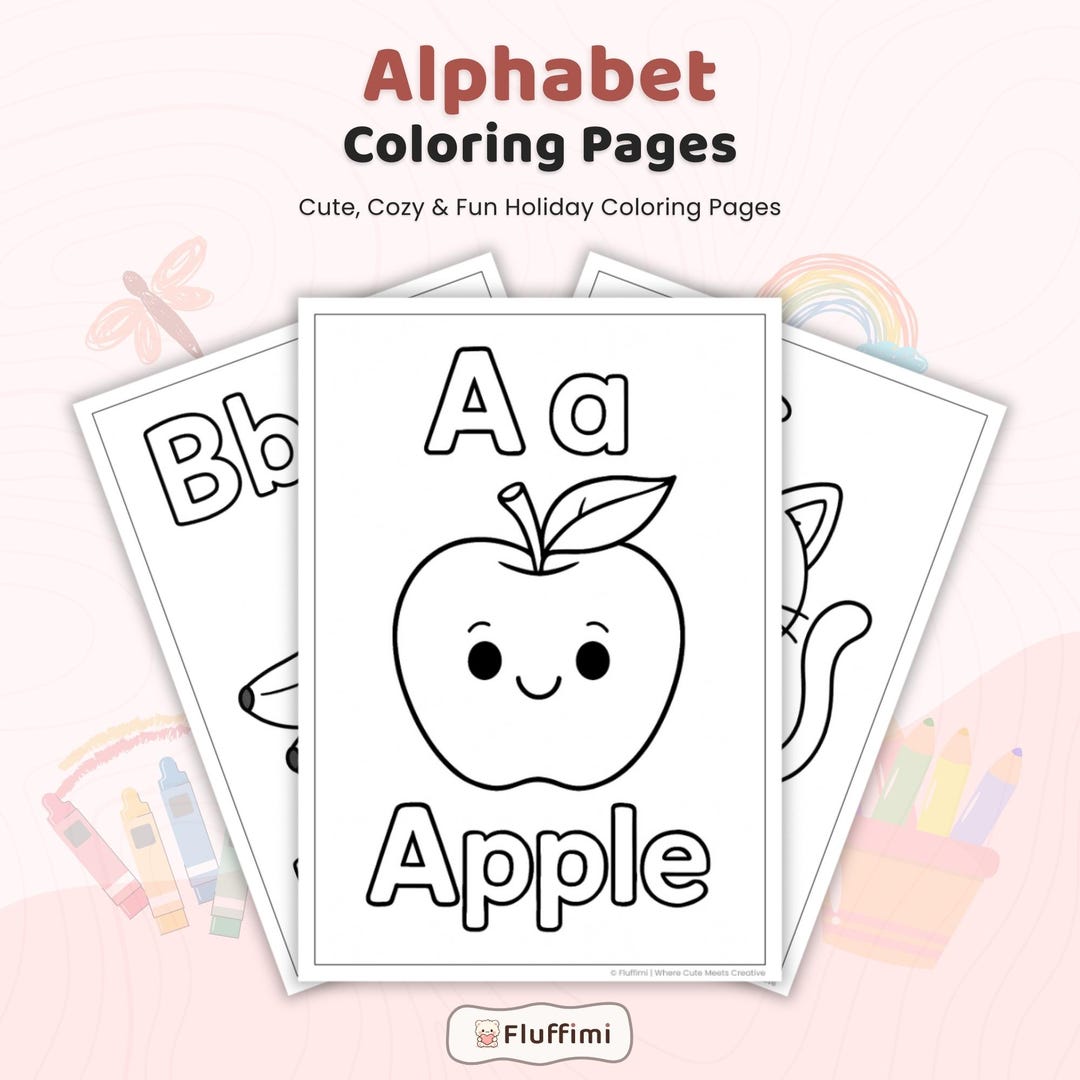 26 Alphabet Coloring Pages, ABC Coloring Pages for Kids, Letter ...