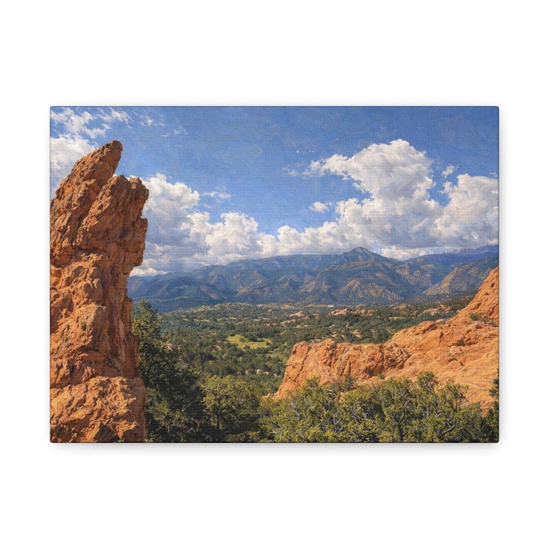 Garden of the Gods Landscape Painting Impression Canvas - Etsy