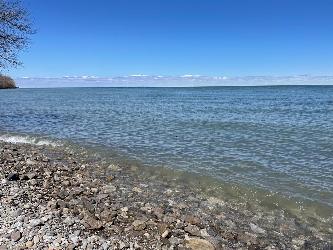 Calm Lakeshore Wall Art Blue Water Nature Print | Digital Download ...