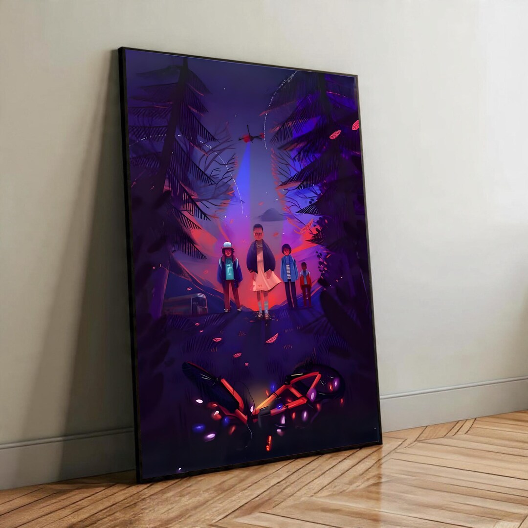 Stranger Things Wall Artnull