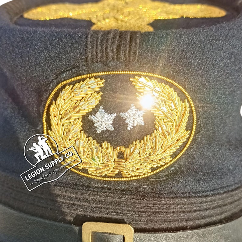Handmade Civil War Union Kepi: Navy Wool, Hand-embroidered Display Cap ...