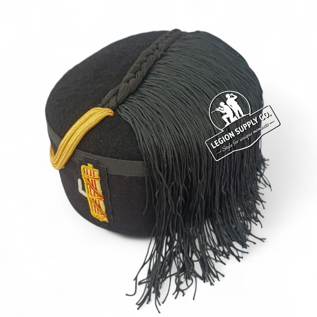 Handmade Italian Fez Military Wool Hat With Fringes: Historical Cosplay ...