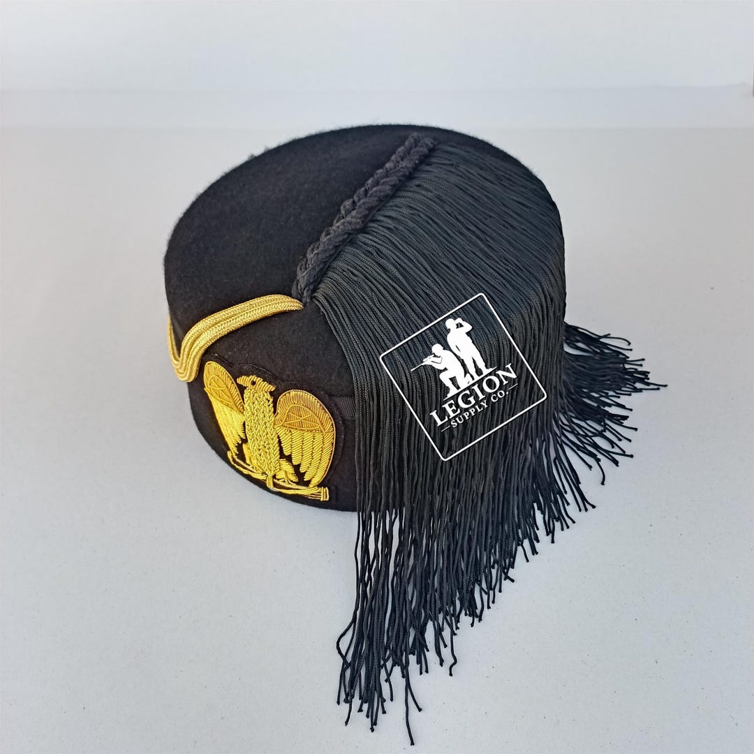 Handmade Italian Hat High Leader Fez Cap: Golden Chord With Hand ...