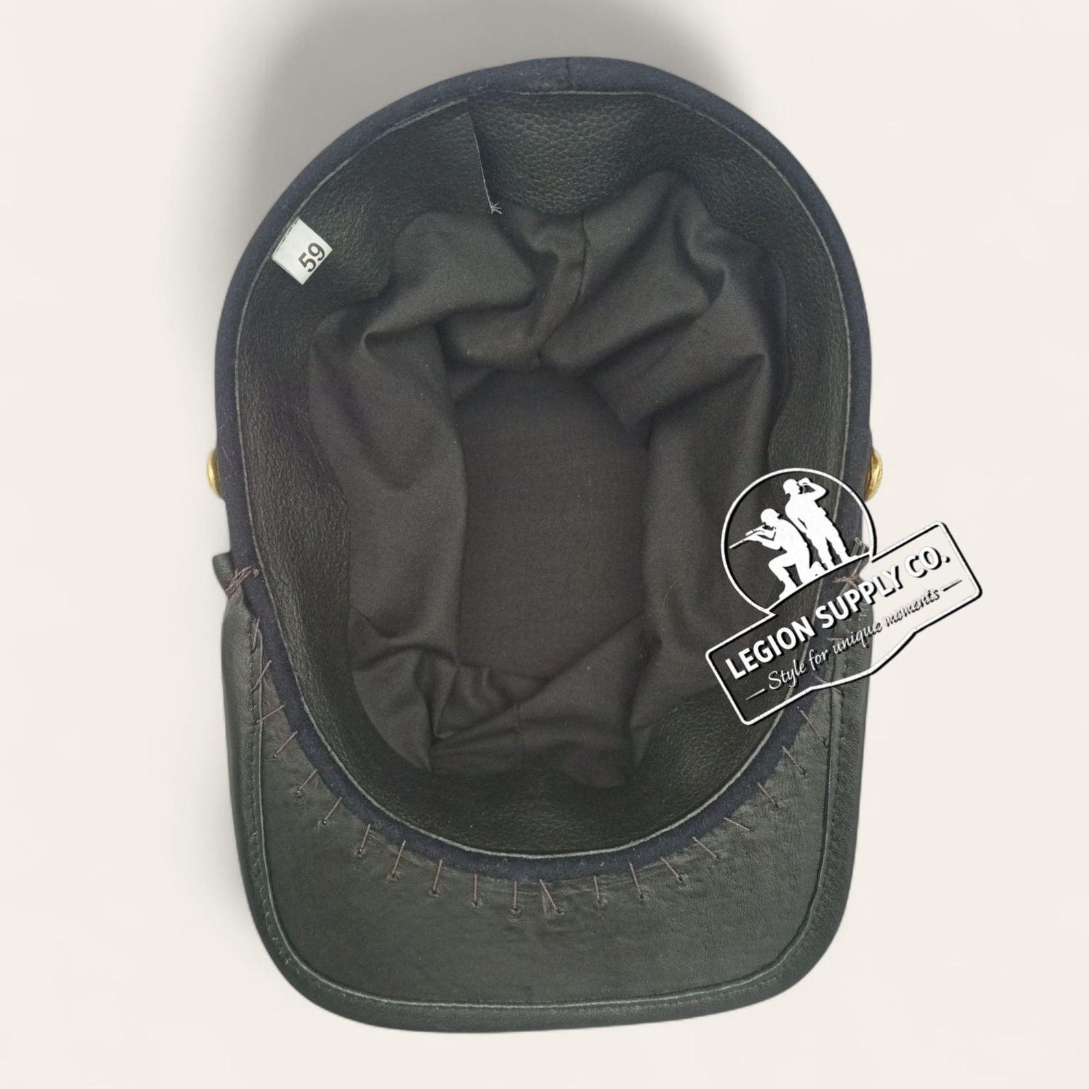Handmade Civil War Union Kepi: Navy Wool, Hand-embroidered Display Cap ...