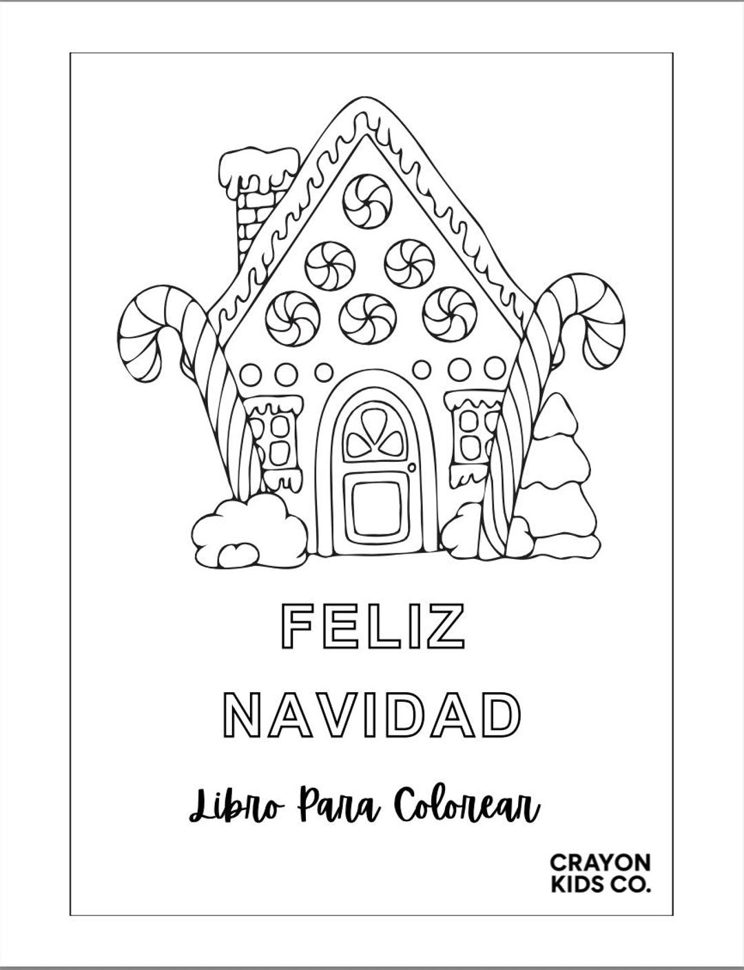 Feliz Navidad Coloring Book - Etsy