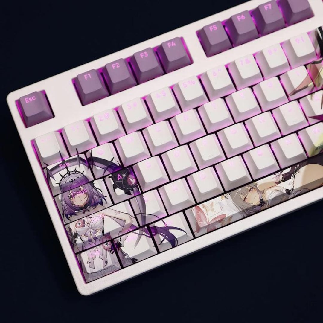 Castorice Keycap Set Honkai: Star Rail Japanese PBT 108 Key Cherry MX ...