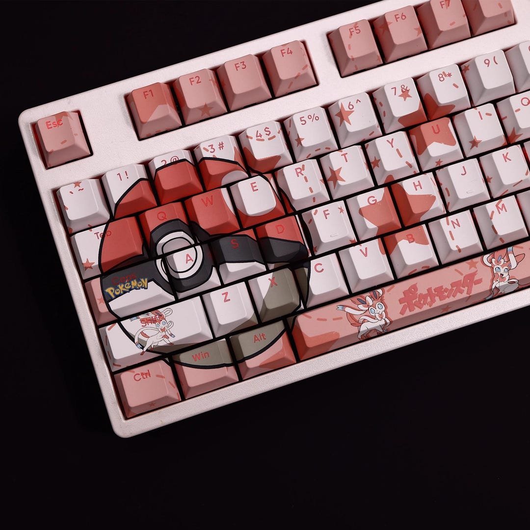 Sylveon Keycap Set Pokemon Japanese PBT 108 Key Cherry MX Style - Etsy