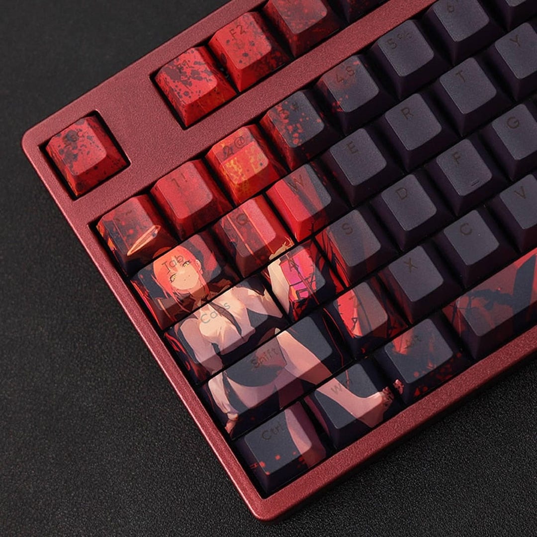 Makima Keycap Set Chainsaw Man Japanese PBT 108 Key Cherry MX Style - Etsy