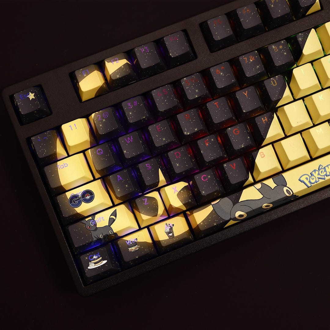 Umbreon Keycap Set Pokemon Japanese PBT 108 Key Cherry MX Style - Etsy