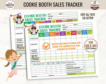 Girl Scout Cookie Booth Tracker - Etsy