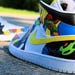 Custom Air Jordan 1 Mid Sneakers – Hand Painted Unique Streetwear Kicks ...