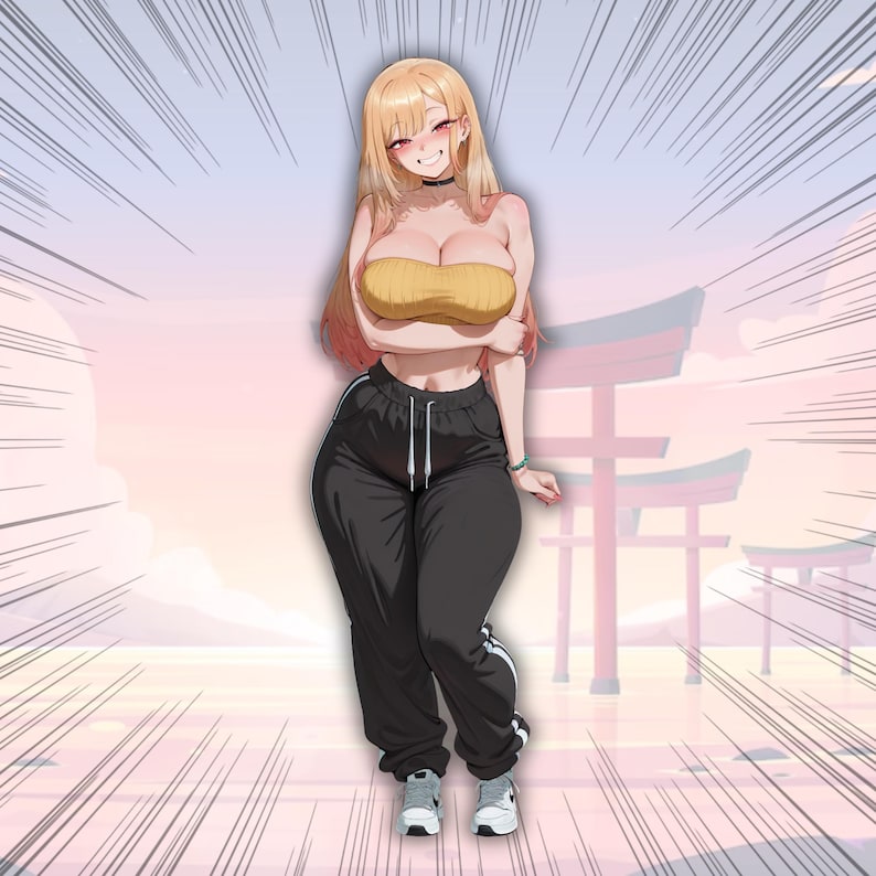 Dress up Waifu: Suggestive Waifu Artwork, Vinyl Sticker, Display ...