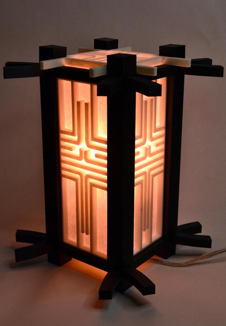 Japanese Shoji Lamp Japanese Style Lamp - Etsy