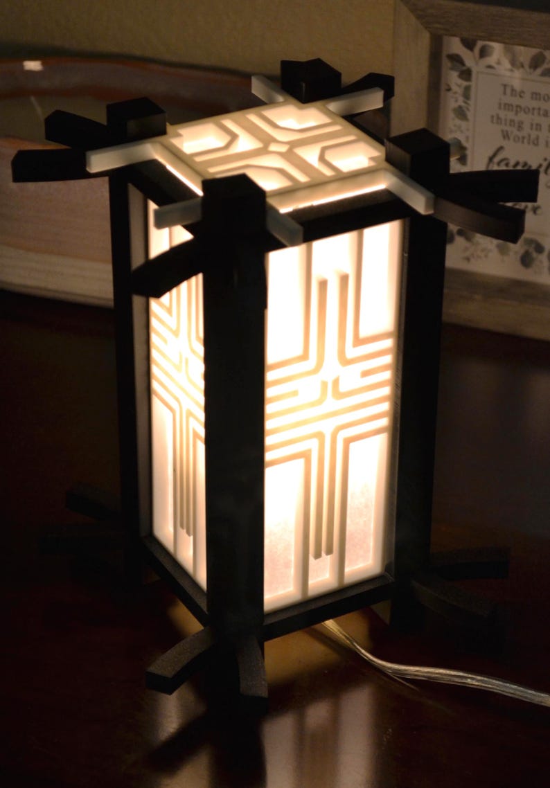 Japanese Shoji Lamp Japanese Style Lamp - Etsy