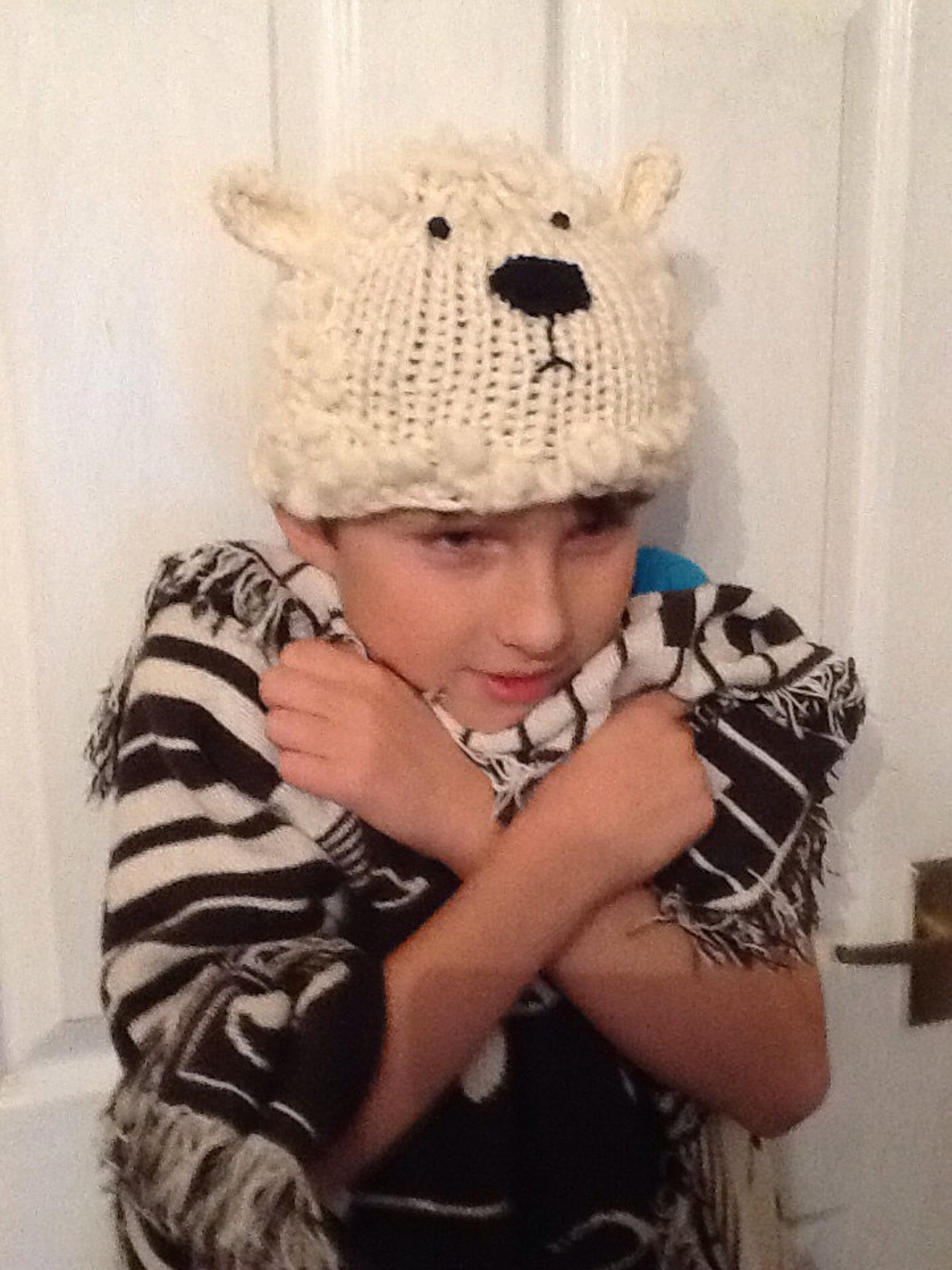 Sheep Welsh Lamb Beanie Hat Knitted and Crocheted Made by Melissa - Etsy