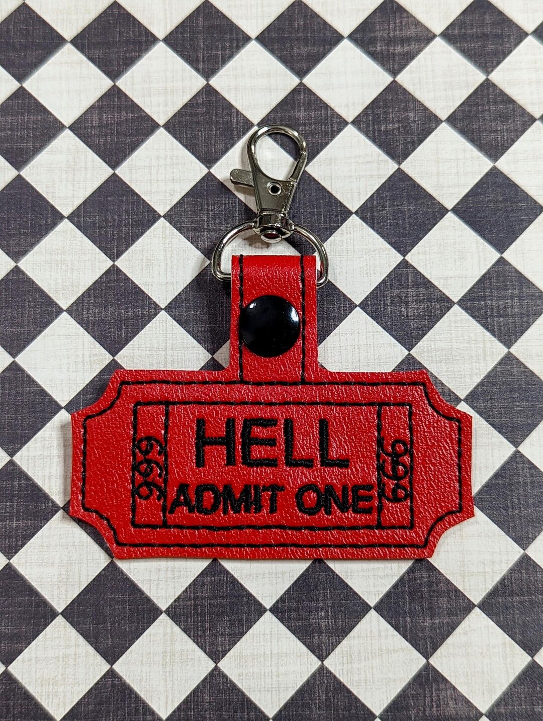 Ticket to Hell Keychain Free Shipping Sarcastic Gift Going to Hell ...