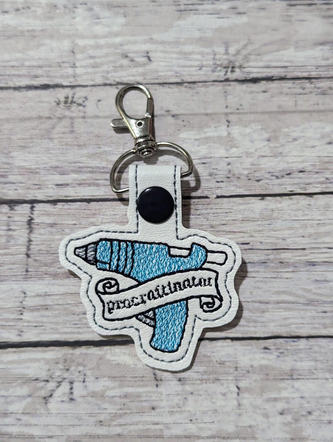 Procraftinator Keychain Hot Glue Gun Crafting Distracts You Gift for ...
