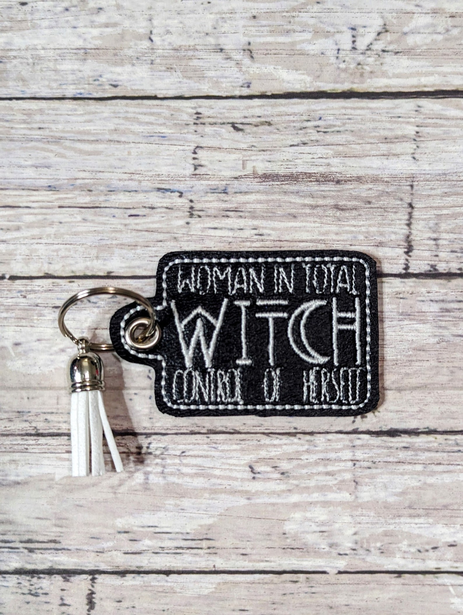 Witch Keychain Woman in Total Control of Herself Free Shipping Female ...