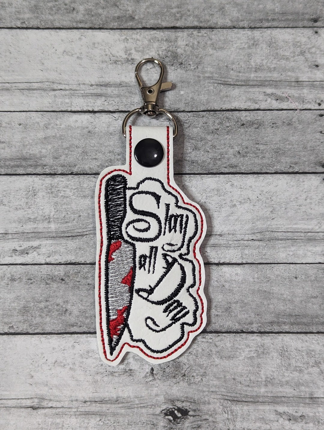 Slay All Day Keychain Free Shipping Murder Serial Killer Key Chain Slay ...