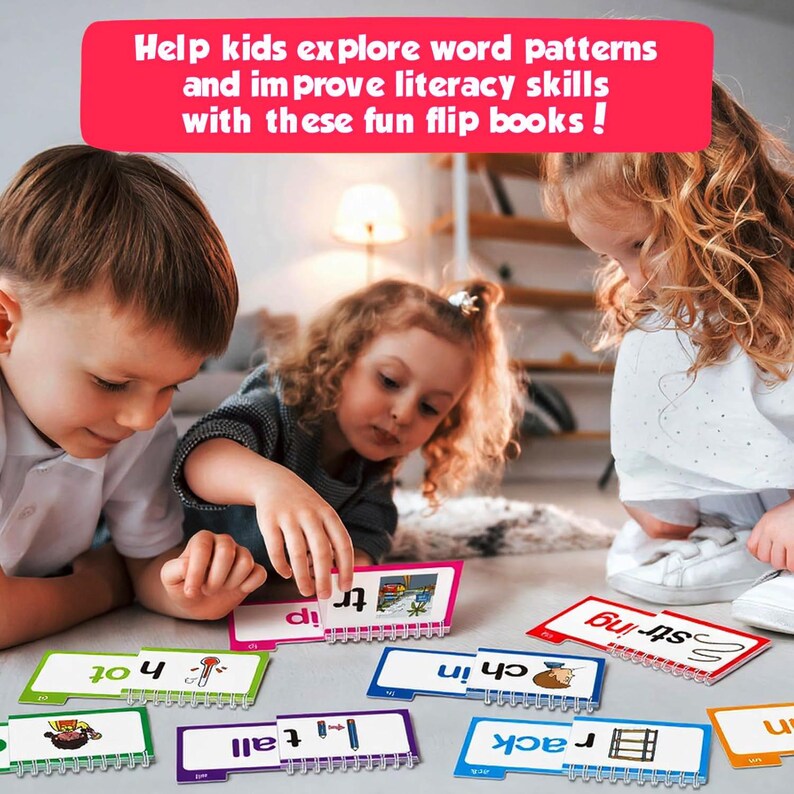 Phonics Flip Book Printable: CVC Word Family, Reading Practice (PDF ...