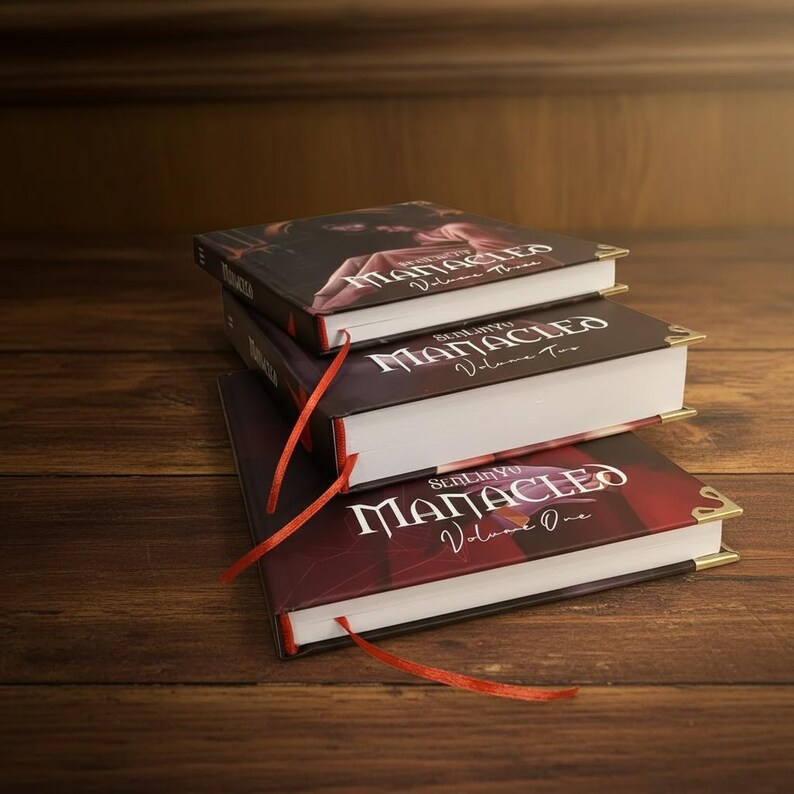 Manacled Hardcover Trilogy | Romantic Cover Art, Illustrated Fanfic - Etsy