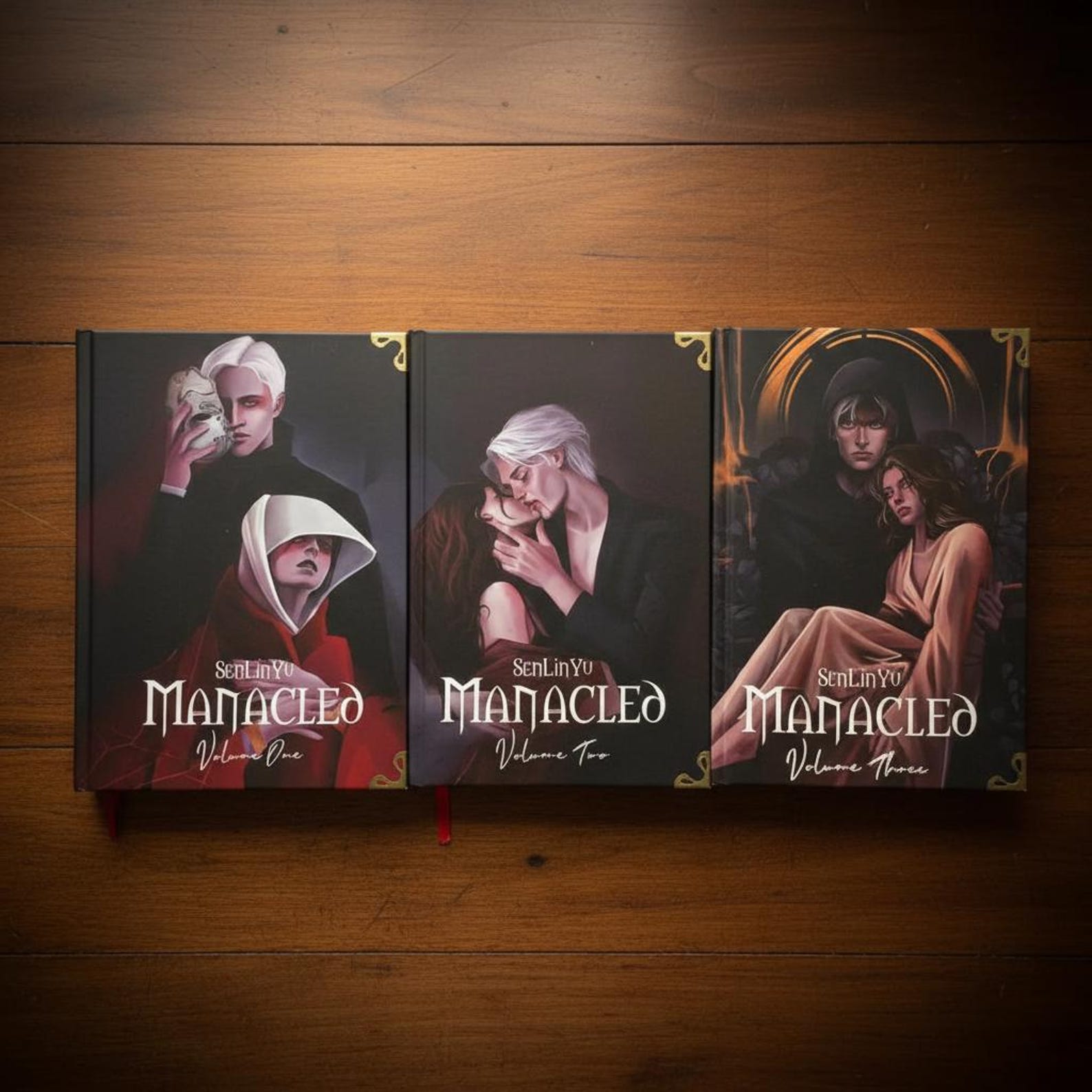 Manacled Hardcover Trilogy | Romantic Cover Art, Illustrated Fanfic - Etsy