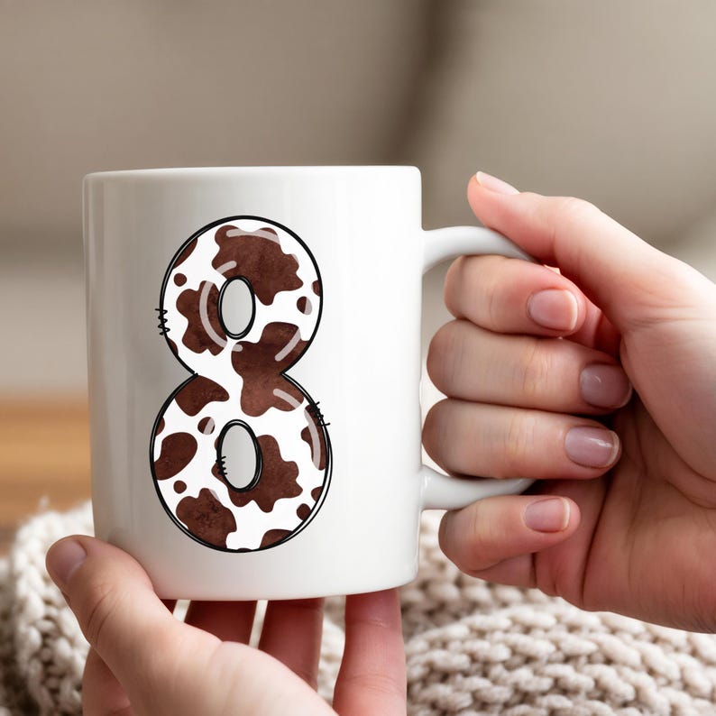 Cow Print Alphabet A to Z and 0 to 9 PNG | Cute Farm Animal Letters ...