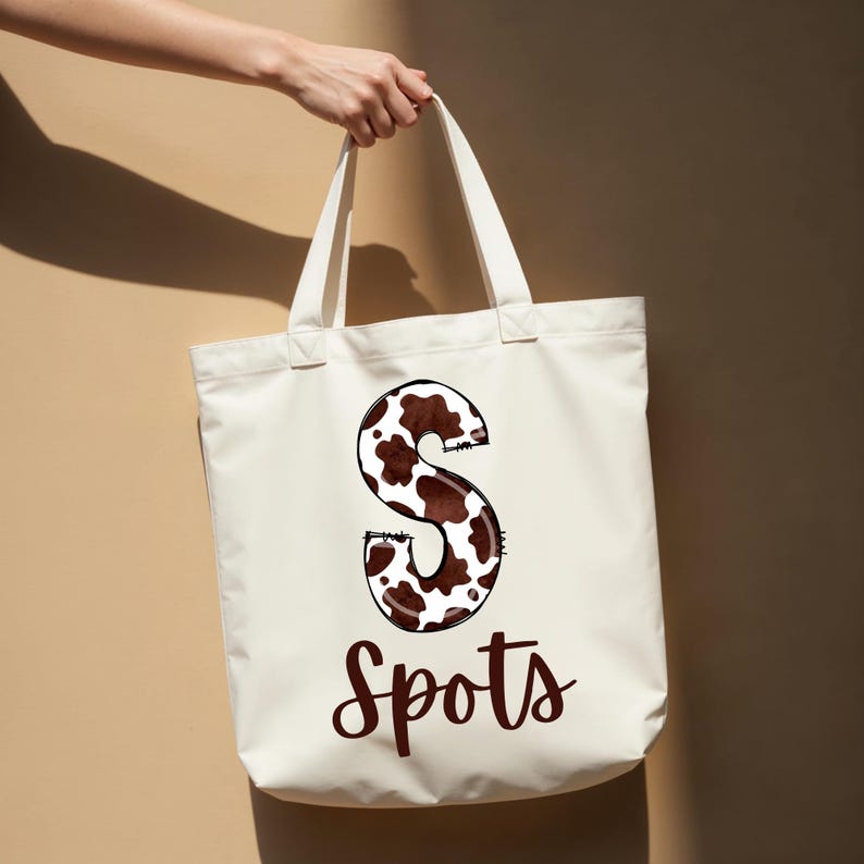 Cow Print Alphabet A to Z and 0 to 9 PNG | Cute Farm Animal Letters ...