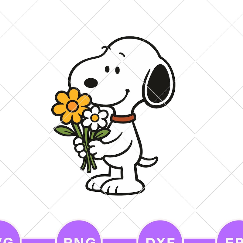 Snoopy flowers - Etsy España