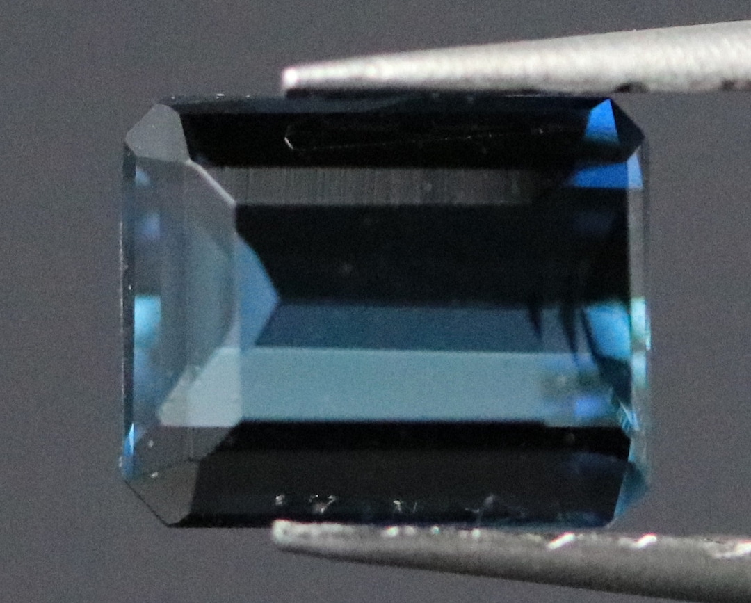 Indigo Blue Tourmaline Indicolite Faceted Gemstone Untreated Natural ...