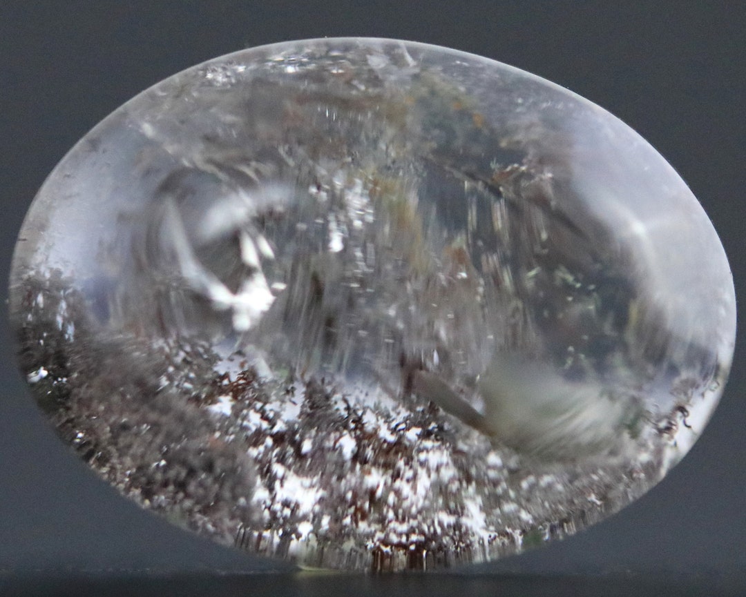 Phantom Quartz Lodolite Stone Gemstone Crystal Gem Oval Cabochon ...