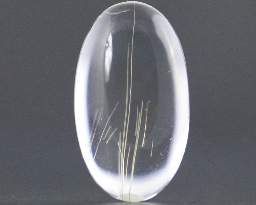 Venus Hair High Clarity Rutile Quartz Gemstone Oval Fine Rutilated ...