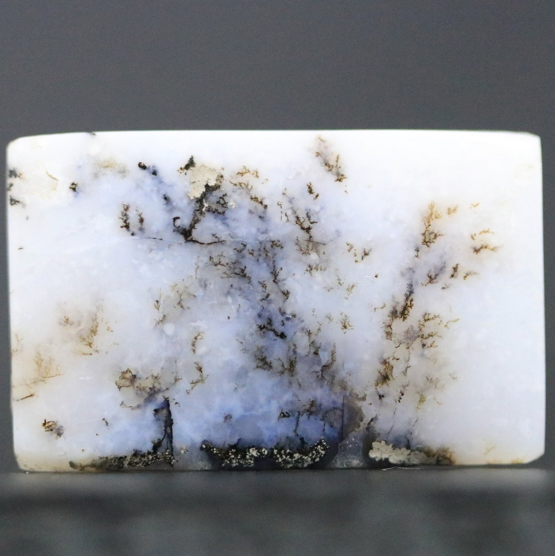 White Opal With Manganese Dendrite Inclusion Dendritic Agate Merlinite ...